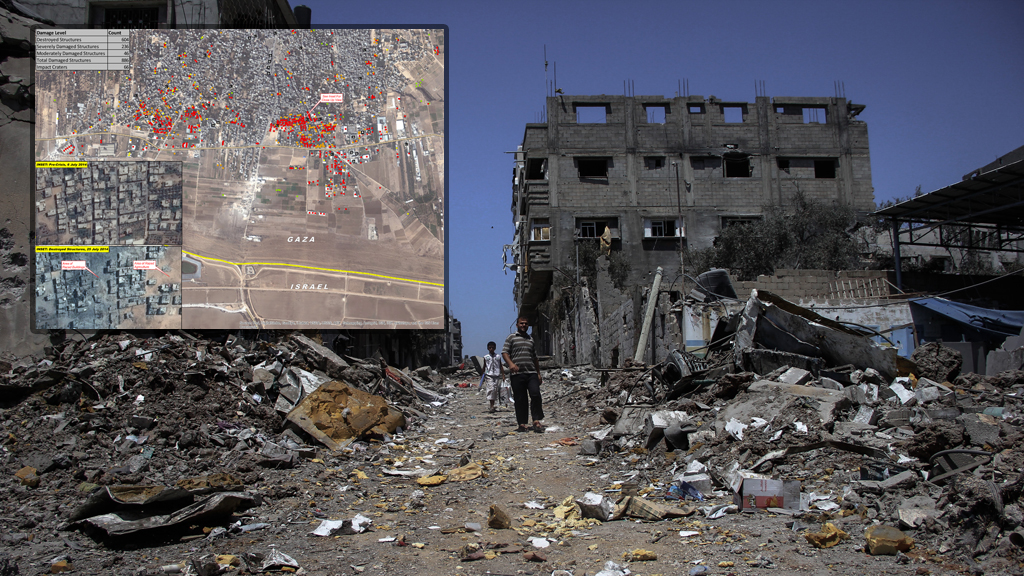 Gaza destruction revealed in UN satellite image – Channel 4 News